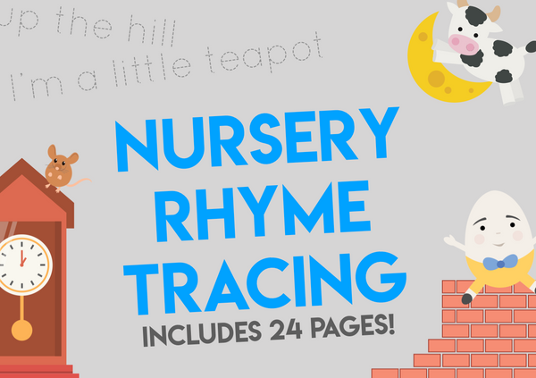 Nursery Rhyme Tracing – Little Printables
