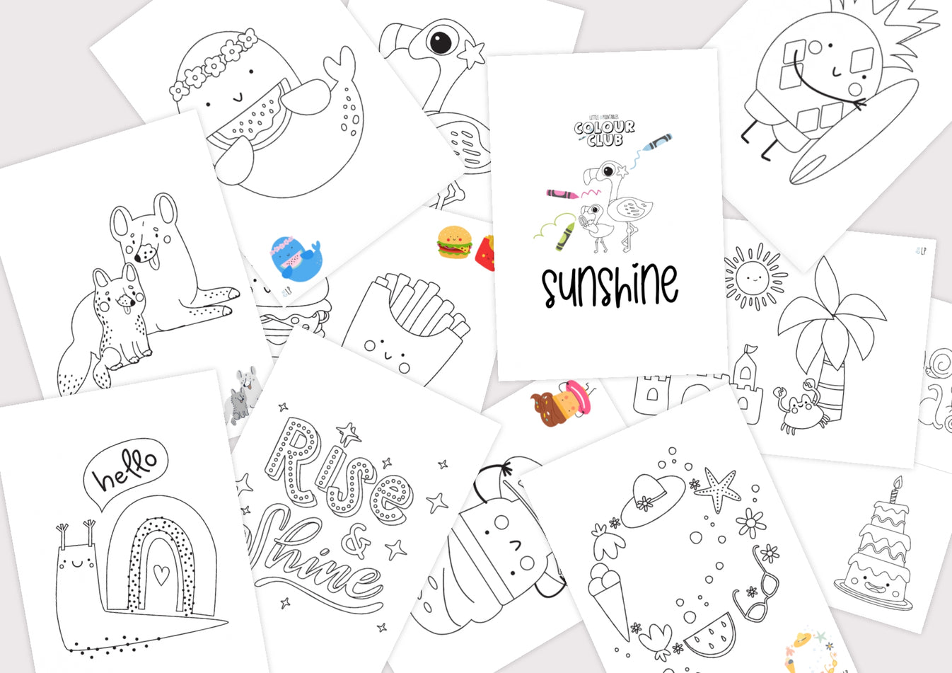 Colour Club 'Sunshine' – Little Printables