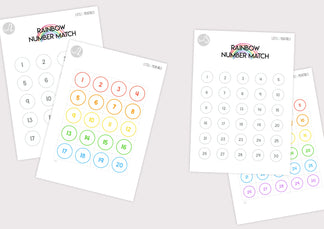 Rainbow Numbers – Little Printables