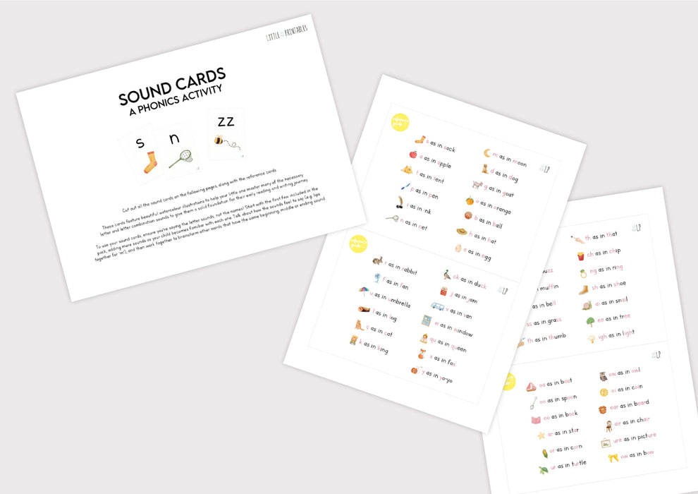 Sound Cards – Little Printables