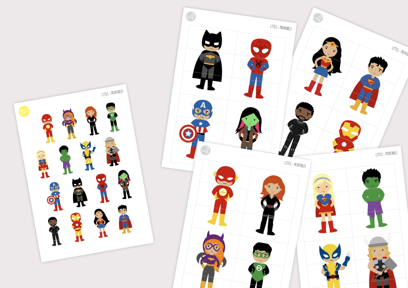 Superhero Puzzles – Little Printables