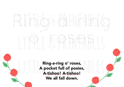 Nursery Rhyme Tracing – Little Printables