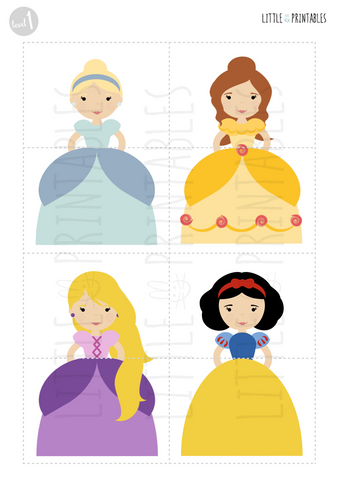 Princess Puzzles – Little Printables
