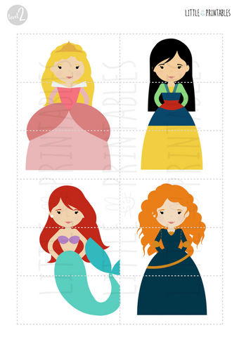 Princess Puzzles – Little Printables