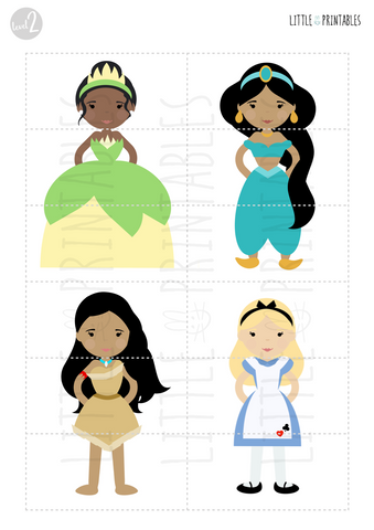Princess Puzzles – Little Printables